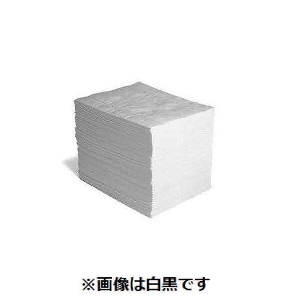 【商品説明】品名：ピグ 油専用マット パッド品番：MAT415ヘビーウェイト50枚/袋縦38cm×横51cm吸収量：836ml/枚　41.8L/袋・吸収した油がよく目立つ白色で、機械の液体漏れが一目で把握できます・水をはじき、石油、炭化水素...
