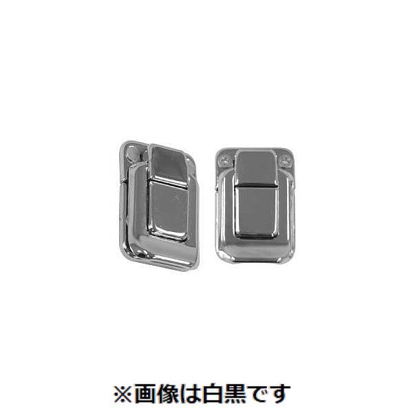 【商品説明】No.1030N 角型パッチン錠材質：鉄 クロームメッキ仕上特長・フタなどが開かないようにする留め金具。アルミケース・木箱など各種ボックスに。・意匠性・操作性に優れた角型パッチン錠。・カギ付タイプもあります。類似商品はこちらSU...