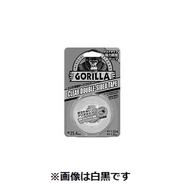 【商品説明】（強力両面テープ） ゴリラ両面テープ クリア製品番号：1780用途さまざまな素材の固定及び接着製品説明●アクリル粘着剤で強力接着●平滑面・粗面どちらもOK●耐水性にすぐれ屋内・外OK●高い保持力が長期間持続●全天候型＜使用できる...