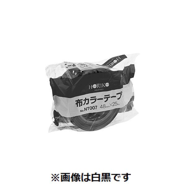 【商品説明】ホリコー 布カラーテープ No.NT007サイズ：48mm×25mカラー：白・黒・赤・黄・青・緑・シルバー発色抜群の、梱包用・布カラーテープ・段ボールの封カン、建築材料、資材等の結束、仮止め等に使える布テープ!・国産品。軽〜中梱...