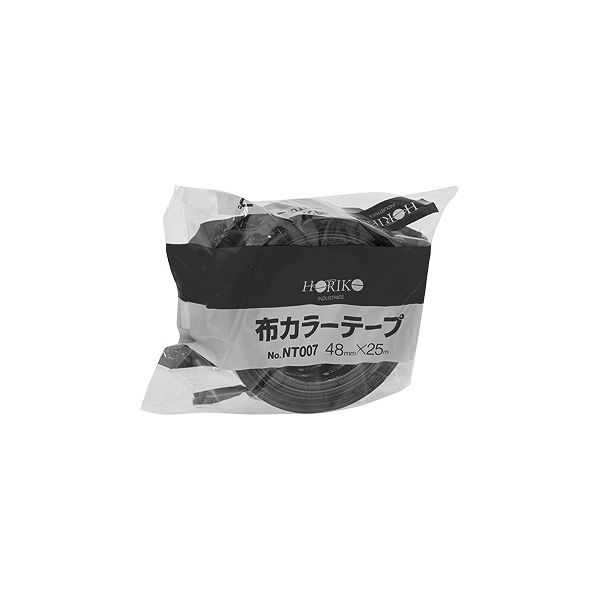 【商品説明】ホリコー 布カラーテープ No.NT007サイズ：48mm×25mカラー：白・黒・赤・黄・青・緑・シルバー発色抜群の、梱包用・布カラーテープ・段ボールの封カン、建築材料、資材等の結束、仮止め等に使える布テープ!・国産品。軽〜中梱...