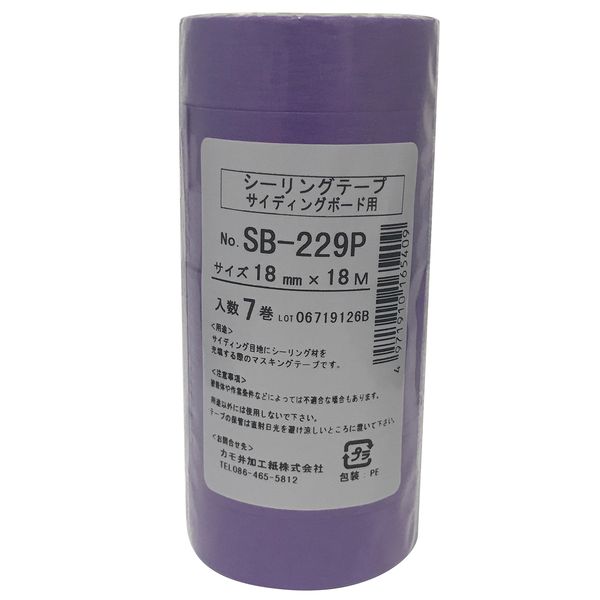 【商品説明】●紫色の基材で見切りが取り易い。●テープ背面のすべりが良く貼り作業・ヘラ仕上げがスムーズなタイプです。マスキング 養生 ペイント 塗装 シーリング コーキング テープ4971910165409類似商品はこちらカモ井 M-165 ...