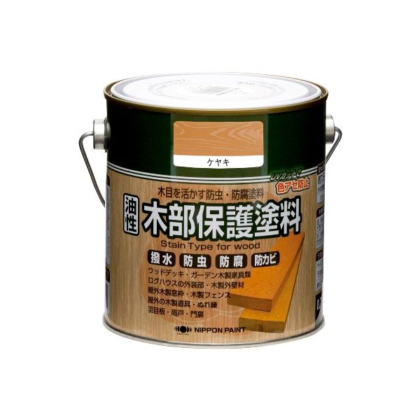 【商品説明】木部保護塗料 木目を生かす防虫・防腐塗料 屋外木部用●木材の防虫・防腐・防かび・防藻効果に優れ、撥水効果もあるので木材を長期間保護します。●木材に深く浸透して通気性を保ち、木材の耐久性を高めます。●木目を生かした半透明仕上げがで...