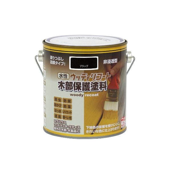 【商品説明】水性木部保護塗料 非浸透タイプ 塗りつぶしが可能●非浸透型ですので、下地色の影響を受けにくく、きれいな色に仕上がります。●隠ぺい効果が高く、塗り替えに最適な低臭の水性木部保護塗料です。●木材の防虫・防腐・防かび・防藻効果に優れ、...