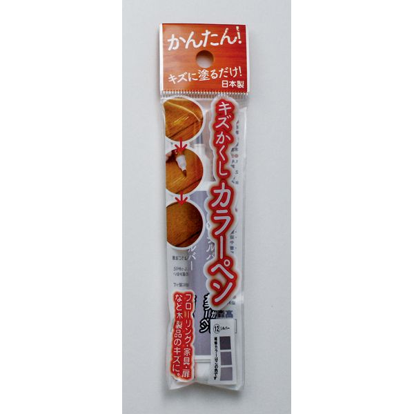 【商品説明】家具・テーブル・イス・扉・フローリング等、キズに塗るだけの簡単補修。木部のすりキズ補修ペンです。 重ね塗りで仕上げの濃さが調整できます。 ＜使用方法＞ (1) キズ周囲のほこり、汚れ、水分等を拭き取ります。 (2) 周囲の色に合...