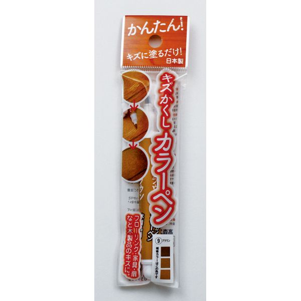 【商品説明】家具・テーブル・イス・扉・フローリング等、キズに塗るだけの簡単補修。木部のすりキズ補修ペンです。 重ね塗りで仕上げの濃さが調整できます。 ＜使用方法＞ (1) キズ周囲のほこり、汚れ、水分等を拭き取ります。 (2) 周囲の色に合...