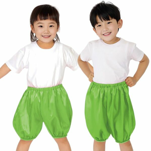 【商品説明】●ふくらみがかわいい、かぼちゃパンツです。ウエストも裾もゴム仕様なので、はきやすい！カラフルなベースなので、バリエーション豊富な衣装作りができます！演技やダンスなどの衣装に！サテン生地で、肌触りが良く、光沢のある素材です。●商品...