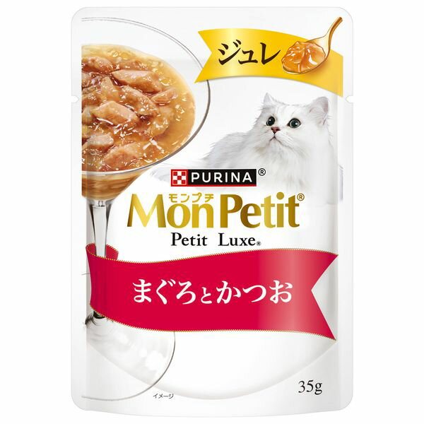 【商品説明】●厳選されたまぐろ・かつおをお魚の旨みたっぷりのジュレと一緒に味わう贅沢な美味しさ。●ジュレの滑らかな質感が猫の食欲を刺激します。●いつもの食事やおやつ、ご褒美にも。●原材料：魚介類(かつお、まぐろ、フィッシュエキス)、増粘安定...