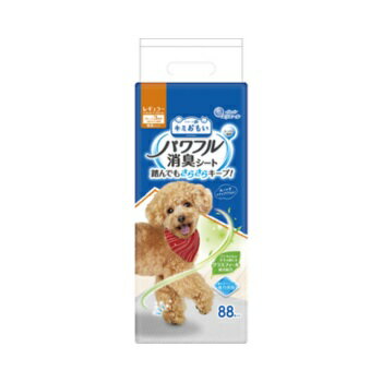 【商品説明】●たっぷり＆瞬間吸収で足ぬれフリー ●極小ポリマーでパワフル消臭 ●グラスフィール成分配合でまるでお外 ●個装入数：88枚 ●シートサイズ：44cm×32cm 【製品素材】●表面材：ポリオレフィン系不織布 ●吸水材：綿状パルプ、...
