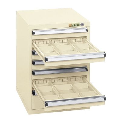 サカエ072-895-0200【商品説明】小さな部品や工具の保管に便利なサカエスモールキャビネット！！●外寸：W390×D400×H540mm●カラー：アイボリー●質量：28kg●引出内寸法：H60：W310×D330×H52mm、H120...