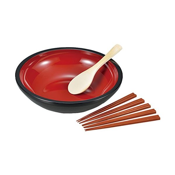 こちらの商品は、ご注文後納期確定まで約8日かかります。【商品説明】■サイズ:鉢/直径31×高さ7.5cm、杓子/6.5×1×20cm、箸/22.5cm■材質:鉢/ABS樹脂、 杓子/竹製品、箸/木製品■塗り:鉢/漆■原産国:鉢/日本(Mad...