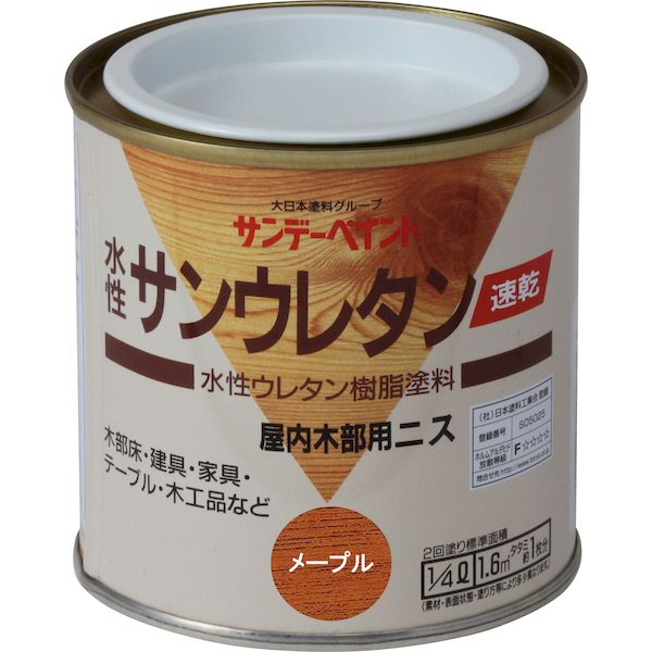 【商品説明】●縦（mm）：78Φ●高さ（mm）：83●重量（g）：約328用途●屋内木部の着色透明仕上げ床、廊下、階段、手すり、家具、テーブル、建具、木工品など特長●光沢がよく、長時間つやを失いません。●キズがつきにくい。●ワックスがけの必...