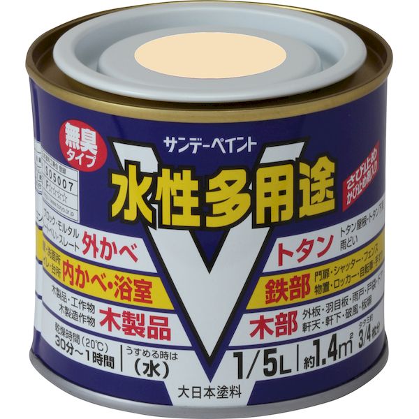 【商品説明】●縦（mm）：70Φ●高さ（mm）：75●重量（g）：約318用途●鉄部、木部、トタン特長●強力さび止め剤、かび止め剤を配合。●落ちついたつやに仕上がります。●乾燥が速く、いやな臭いもおさえてあります。●屋内外のいろいろなものに...