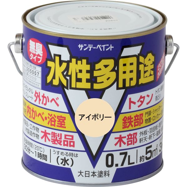 【商品説明】●縦（mm）：120Φ●高さ（mm）：120●重量（kg）：約4.1用途●鉄部、木部、トタン特長●強力さび止め剤、かび止め剤を配合。●落ちついたつやに仕上がります。●乾燥が速く、いやな臭いもおさえてあります。●屋内外のいろいろな...
