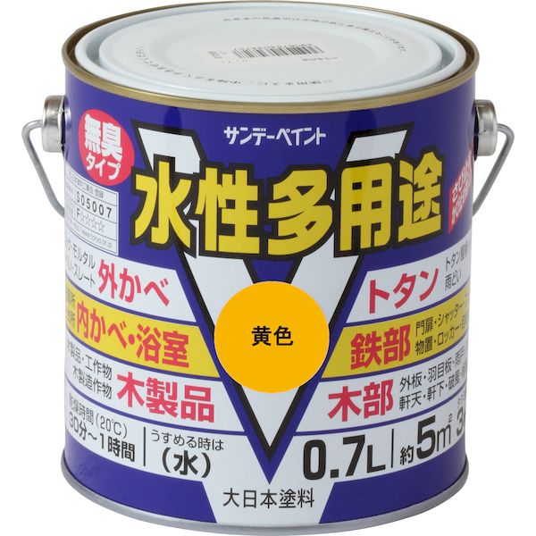 【商品説明】●縦（mm）：120Φ●高さ（mm）：120●重量（kg）：約1.0用途●鉄部、木部、トタン特長●強力さび止め剤、かび止め剤を配合。●落ちついたつやに仕上がります。●乾燥が速く、いやな臭いもおさえてあります。●屋内外のいろいろな...