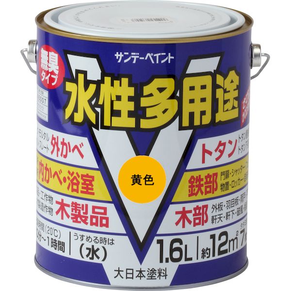 【商品説明】●縦（mm）：150Φ●高さ（mm）：140●重量（kg）：約2.2用途●鉄部、木部、トタン特長●強力さび止め剤、かび止め剤を配合。●落ちついたつやに仕上がります。●乾燥が速く、いやな臭いもおさえてあります。●屋内外のいろいろな...