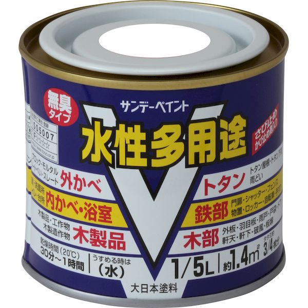 【商品説明】●縦（mm）：70Φ●高さ（mm）：75●重量（g）：約318用途●鉄部、木部、トタン特長●強力さび止め剤、かび止め剤を配合。●落ちついたつやに仕上がります。●乾燥が速く、いやな臭いもおさえてあります。●屋内外のいろいろなものに...