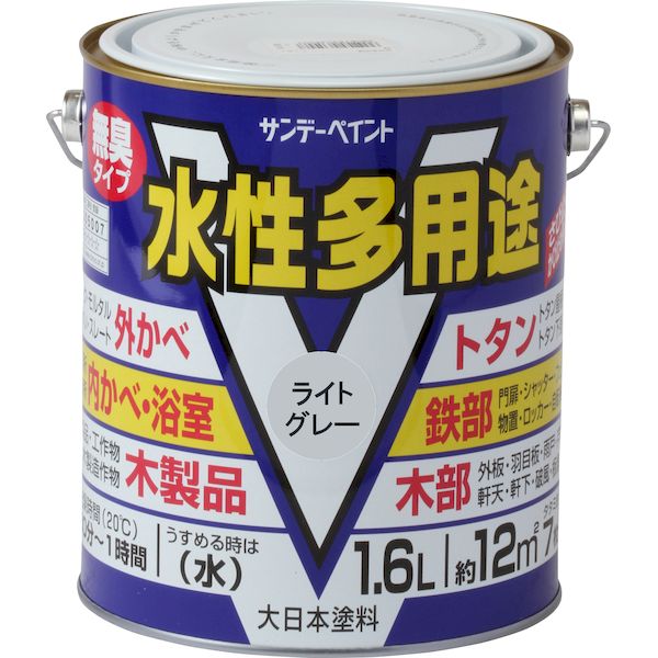 【商品説明】●縦（mm）：150Φ●高さ（mm）：140●重量（kg）：約2.2用途●鉄部、木部、トタン特長●強力さび止め剤、かび止め剤を配合。●落ちついたつやに仕上がります。●乾燥が速く、いやな臭いもおさえてあります。●屋内外のいろいろな...