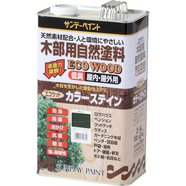 【商品説明】●縦（mm）：105●横（mm）：170●高さ（mm）：285●重量（kg）：約3.2用途●住まいの屋内・屋外の木部／　ログハウス、ペンション、ウッドデッキ、ラティス、ガーデニング用木材、ベンチ、フェンス、羽目板、外板、焼き杉板...
