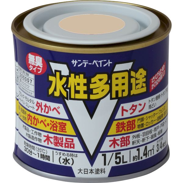 【商品説明】●縦（mm）：70Φ●高さ（mm）：75●重量（g）：約318用途●鉄部、木部、トタン特長●強力さび止め剤、かび止め剤を配合。●落ちついたつやに仕上がります。●乾燥が速く、いやな臭いもおさえてあります。●屋内外のいろいろなものに...