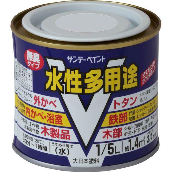 【商品説明】●縦（mm）：70Φ●高さ（mm）：75●重量（g）：約318用途●鉄部、木部、トタン特長●強力さび止め剤、かび止め剤を配合。●落ちついたつやに仕上がります。●乾燥が速く、いやな臭いもおさえてあります。●屋内外のいろいろなものに...