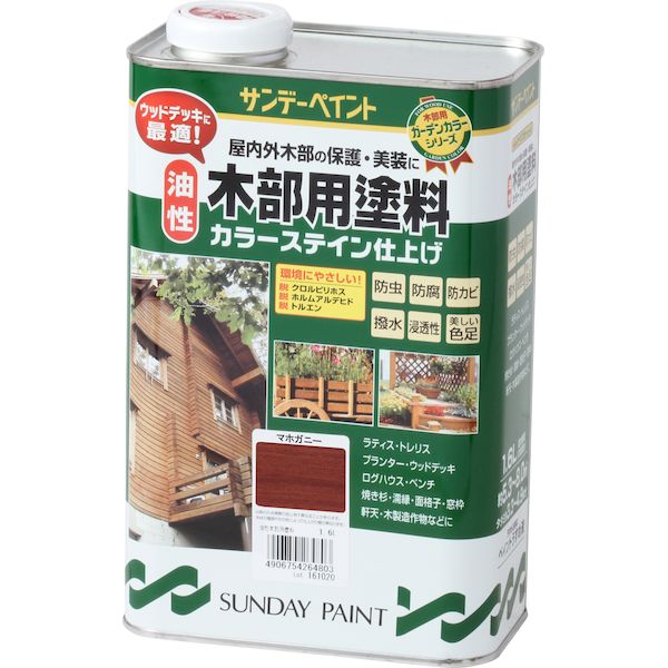 【商品説明】●縦（mm）：82●横（mm）：146●高さ（mm）：214●重量（kg）：約1.5用途●屋内外木部の防虫・防かび・防腐カラーステイン仕上げログハウス、ウッドデッキ、ラティス、トレリス、プランターなどのガーデニング用木材、焼き杉...