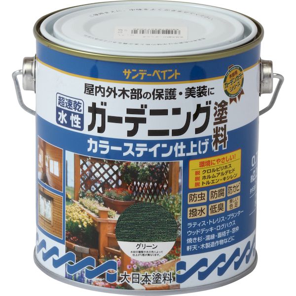 【商品説明】●縦（mm）：120Φ●高さ（mm）：120●重量（g）：約870用途●屋内外木部の防虫・防かび・防腐カラーステイン仕上げログハウス、ウッドデッキ、ラティス、トレリス、プランターなどのガーデニング用木材、焼き杉、ベンチ、ベランダ...