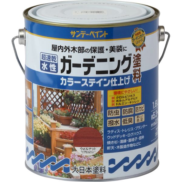 【商品説明】●縦（mm）：150Φ●高さ（mm）：140●重量（kg）：約1.8用途●屋内外木部の防虫・防かび・防腐カラーステイン仕上げログハウス、ウッドデッキ、ラティス、トレリス、プランターなどのガーデニング用木材、焼き杉、ベンチ、ベラン...