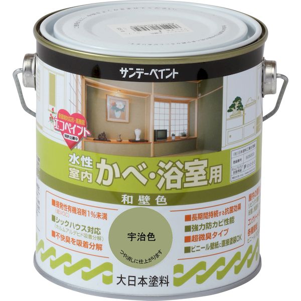 【商品説明】●縦（mm）：120Φ●高さ（mm）：120●重量（kg）：約1.1用途●屋内のコンクリート・モルタル・木部・各種壁紙　リビングルーム、寝室、子供部屋、浴室、台所、トイレ、　洗面所など屋内の壁・天井特長●有機溶剤などの揮発成分を...