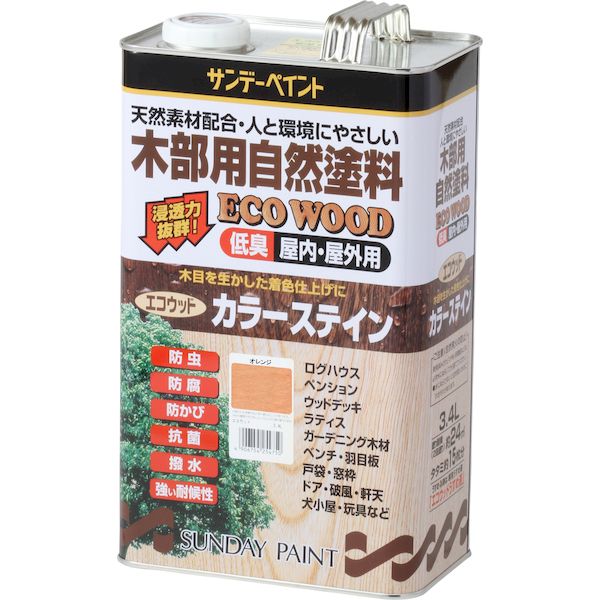 【商品説明】●縦（mm）：105●横（mm）：170●高さ（mm）：285●重量（kg）：約3.2用途●住まいの屋内・屋外の木部／　ログハウス、ペンション、ウッドデッキ、ラティス、ガーデニング用木材、ベンチ、フェンス、羽目板、外板、焼き杉板...