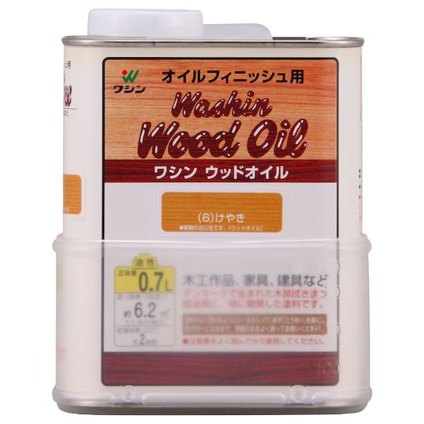 和信ペイントメーカーお問い合わせ：0480-48-2725【商品説明】●木目の美しさと木の手触りを生かす、ムラになりにくい拭き塗り塗料●木の工作品、木彫り作品、木製家具など、屋内で使う作品●塗り面積（2回塗り）：約6.2m2（畳約3.5枚）...