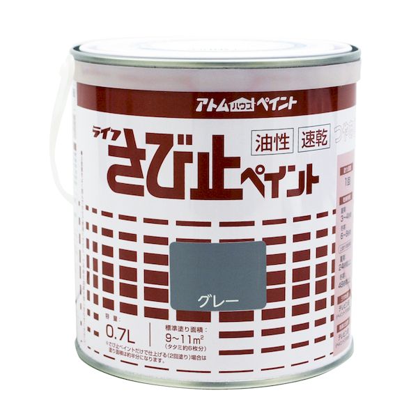 【商品説明】※色見本はご使用端末により若干の誤差がございますので、ご注意ください。【特長】・2回塗れば上塗りなしの「つやあり仕上げ」が可能。【属性・仕上がり感・塗り回数】・油性つやあり1回塗り（要上塗り）　2回塗れば上塗り不要。【用途】・鉄...