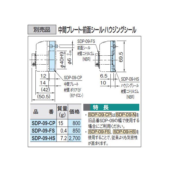 &nbsp;イマオコーポレーション&nbsp;0575-32-2239【商品説明】【仕様】●インジケーター＆スケール●質量（g）：0.4【特長】●SDP-09-FS、SDP-09-HSを使用することで、従来よりも気密性が高まります。類似商品...