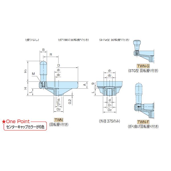 &nbsp;イマオコーポレーション&nbsp;0575-32-2239【商品説明】【仕様】●ハンドル＆グリップ●ツイン　スポーク　ハンドル車●標準在庫品●RoHS●追加工可●ネジ押し●寸法D（mm）：160●寸法H（mm）：51●寸法A（m...