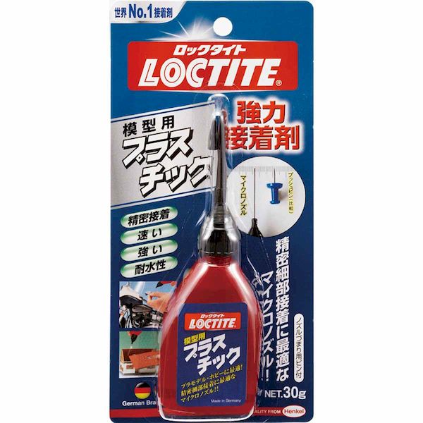 【商品説明】●マイクロノズルなので細かい部品の接着が可能です。●硬質プラスチック、軟質塩ビなどの接着。●ナイロン、PE、PP、シリコン樹脂、フッ素樹脂、ポリアセタールには接着できません。●内容量(g)：30●アクリル樹脂類似商品はこちら49...