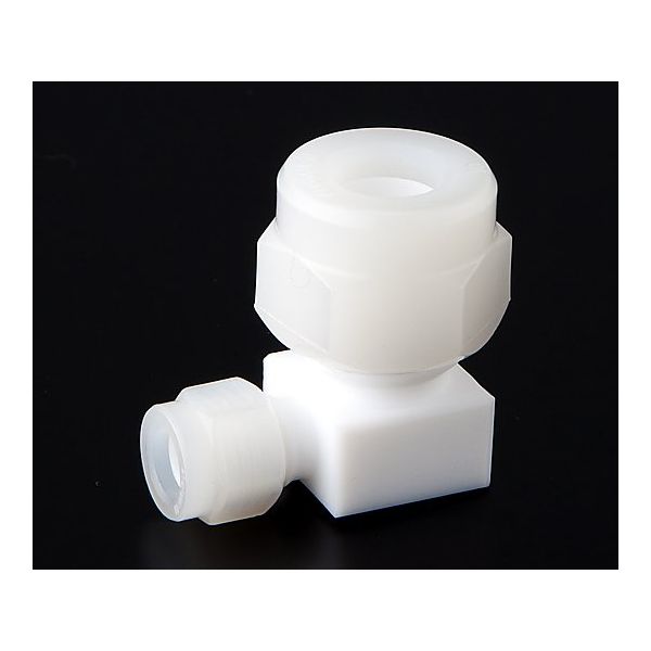 アズワン0120-700-875【商品説明】【仕様】型番：30-6RUE3-C●エルボ●材質：ボディ／PTFE（フッ素樹脂）、ナット／ECTFE（フッ素樹脂）●最高使用温度：100℃●テーパ収縮シール方式●適合チューブ材質：PFA・PTFE...