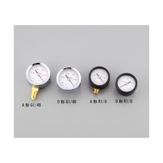 アズワン0120-700-875【商品説明】【仕様】型番：1●タイプ：A形・縦型●接続部サイズ：G1/4B●圧力範囲：0〜1.0MPa●最小目盛（MPa）：0.02●精度：±1.6％FS●材質：枠／SPCDクロムメッキ、接液部／真鍮●本体サ...