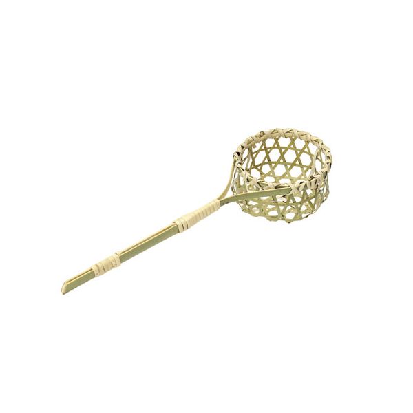 【商品説明】直径×全長×カゴ深さ(mm) 90×300×50 重量（g）：30素材・材質：竹原産国：中国類似商品はこちらATU5801 とうじそば用麺スクイ1,131円QZL1601 白竹そばザル 8寸2,589円QZL1602 白竹そばザ...