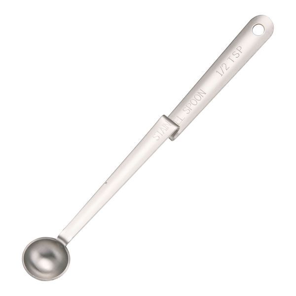 【商品説明】容量(cc)、全長(mm) 2.5、204 イメージ入れる 重量（g）：28素材・材質：18-8ステンレス原産国：台湾類似商品はこちらBKI7003 フッキングメジャースプーン 5858円BKI7004 フッキングメジャースプー...