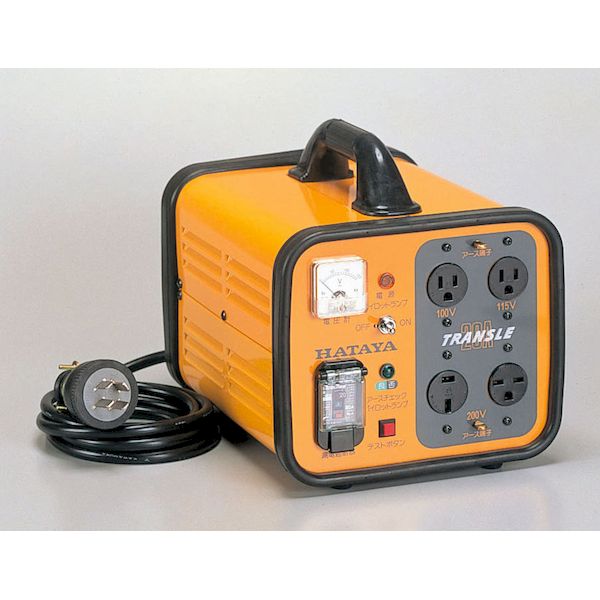 ハタヤ0120-686-888【商品説明】●昇降圧兼用型、トランスル●100V、200Vどちらでも、必要な電源を供給します。●200Vのコンセントしかなくて100Vの電源がほしい時、また逆の場合でも、トランスルがあれば、自由に単相100V・...