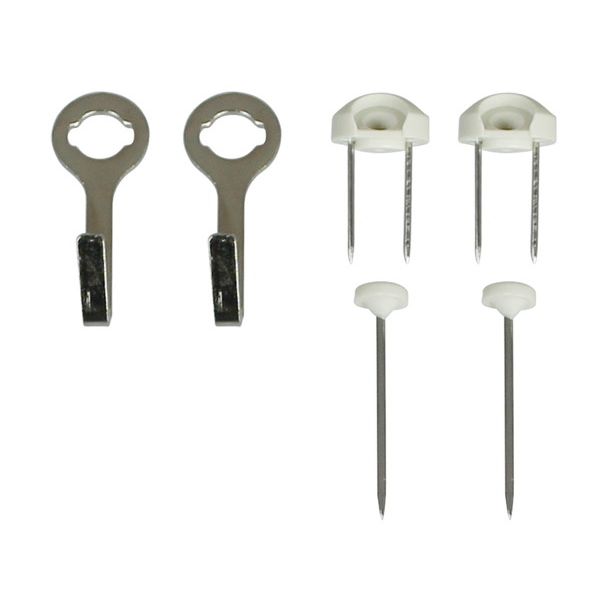 【商品説明】●耐荷重：5kg。●材質：・フック：スチールメッキ・石膏ボード用ピン：樹脂/ステンレス●重量：0.4kg●ドア厚さ31〜36mm用●取付場所：石膏ボード壁、ベニヤ壁、木壁、木桟●サイズ縦_本体（mm）：17●サイズ横_本体（mm...
