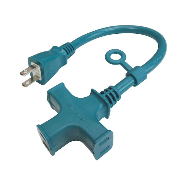 【商品説明】●電気用品安全法適合品。●耐久性に優れた柔らかいコード、二重構造で安心！安全！●三ツ口仕様。●使用電線：VCT2c×1.25mm2●定格：125V-15A●許容W数：1500Wまで●サイズ：0.3m●カラー：ブルー●原産国：日本