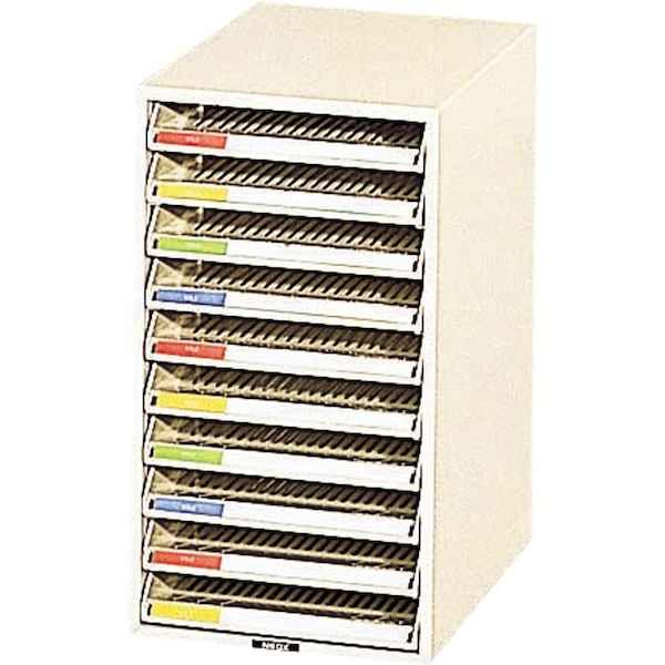 ナカバヤシ0120-166-779【商品説明】カラー分類でスピィーディな書類整理。見出し部は45度の傾斜付きです。立ったままでも見出しカードが一目で読みとれます。類似商品はこちらナカバヤシ LC-10P レターケース A4 15,266円ナ...