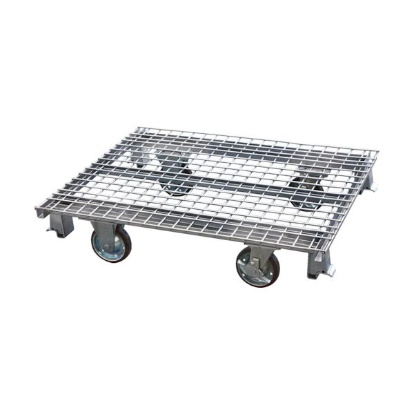 【商品説明】【特長】●ネットパレットのベースです。●台車としても利用できます。【用途】●各種工場、作業現場に。【仕様】●脚部高さ(mm)：100●呼称寸法(mm)間口×奥行×高さ：1200×1000×250●最大積載荷重(kg)：500●線...