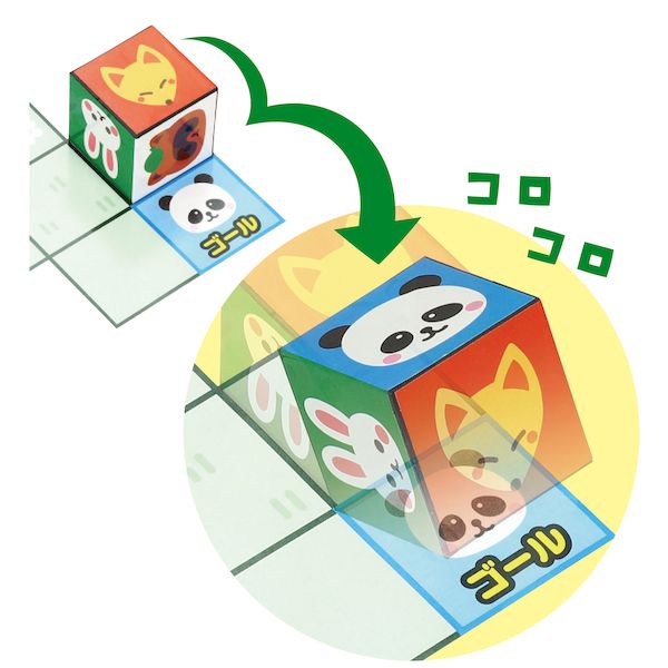 【商品説明】●キューブをコロコロ、ゴールで絵柄がそろえば快感！解答例付●商品サイズ（単位mm)：キューブ：36×36×36mm、シート：320×470mm●セット内容：本体×1●重量（g）：38g●材質：紙、PP●包装形態：OPP袋●包装サ...