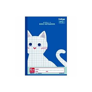 【商品説明】●アニマルイラスト表紙の学習帳です。「ねこ」のイラスト。●本体サイズ：W179×H252mm●方眼ノート　●罫内容：5mm方眼罫・10mm実線入り　●製本：糸綴じ　●枚数：30枚　●罫色：ブルー類似商品はこちらキョクトウ・アソシ...