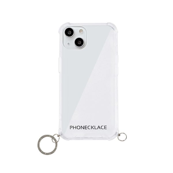 【商品説明】PHONECKLACE「ストラップ用リング付きクリアケース」はチャームが付きで、ストラップやキーチェーンなどの取り付けに適したiPhoneケースです。●ストラップ取り付け用リング付きケースにストラップが取り付け可能なリングがつい...