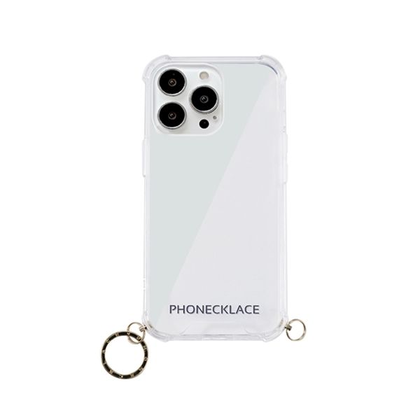 【商品説明】PHONECKLACE「ストラップ用リング付きクリアケース」はチャームが付きで、ストラップやキーチェーンなどの取り付けに適したiPhoneケースです。●ストラップ取り付け用リング付きケースにストラップが取り付け可能なリングがつい...