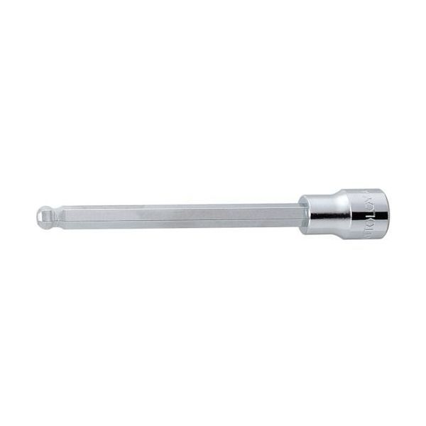水戸工機メーカーお問い合わせ：029-251-5111【特長】●ボールポイントタイプです。●差込角9.5mm用です。【用途】●作業における六角穴付ボルトや止めネジなどの締めゆるめ用に。【仕様】●差込角(mm)：9.5●全長(mm)：130●...