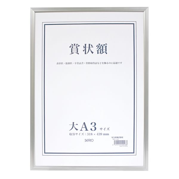 セキセイ0120-281-281【商品説明】●本体サイズ：縦457×横336×奥行10mm●規格：大A3●適正用紙サイズ：439×318mm●枠材質：アルミ●収容する作品の厚さは2mmまで類似商品はこちらセキセイ SRO-1328-00 ア...
